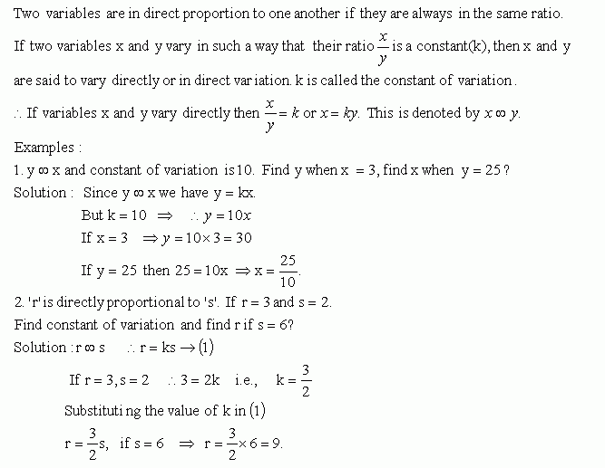 Direct Variation Or Direct Proportion Math Word Problems GED PSAT